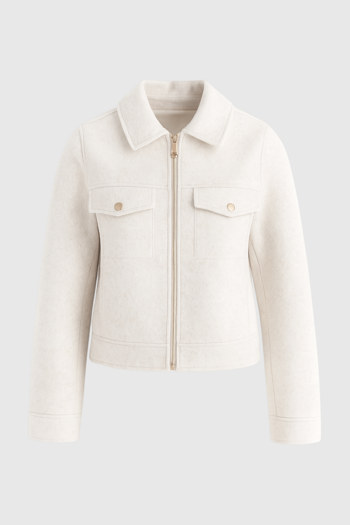 Women's Soft Long Sleeve Zip-Up Jacket | Stylish and Comfortable for Autumn